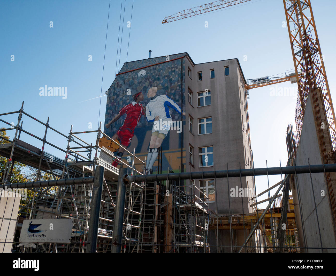 Building site in Hamburg, St. Georg Germany Stock Photo - Alamy