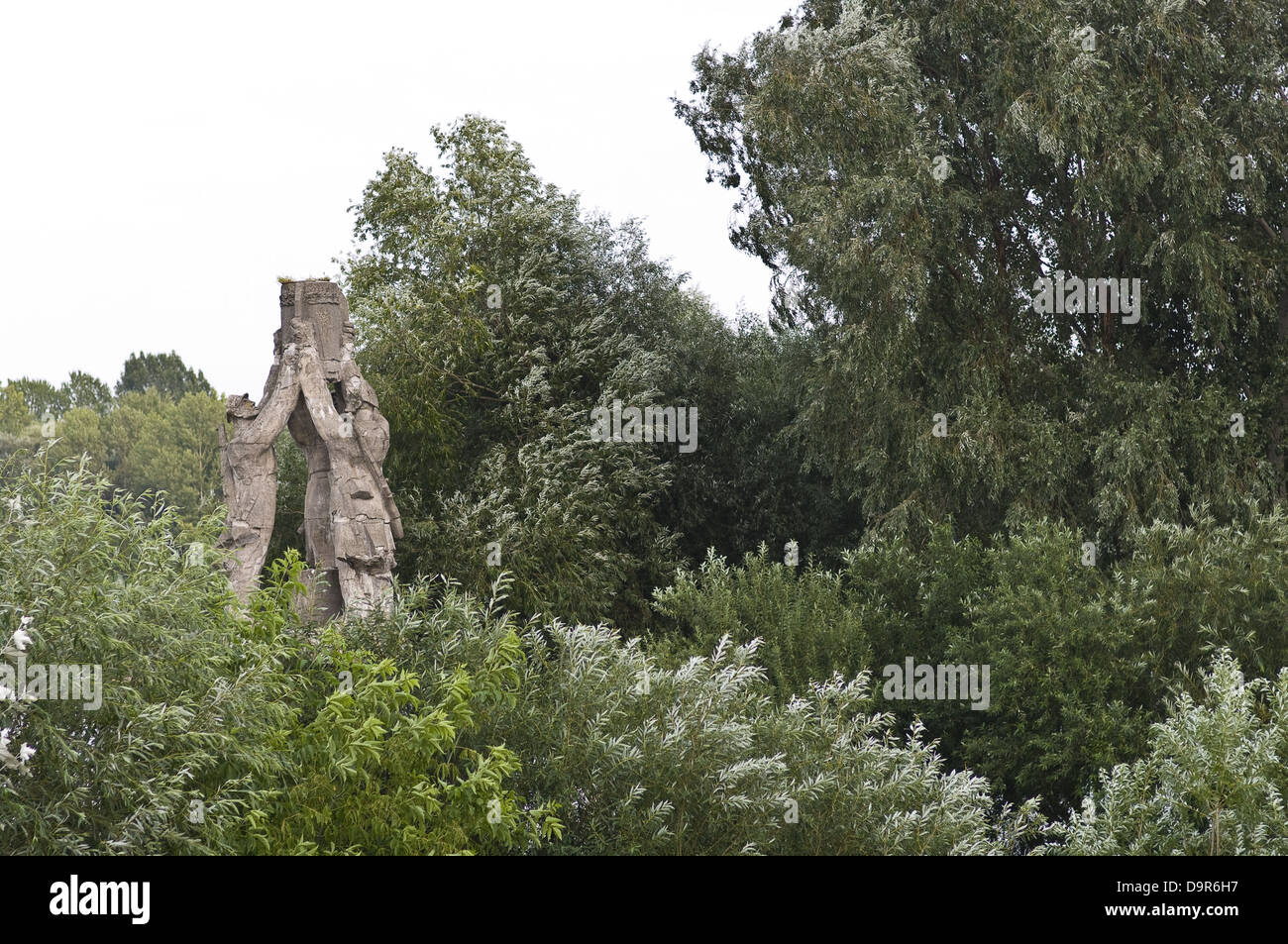 Sappers Glory monument by Stanislaw Kulon in 1975 at the entrance to ...