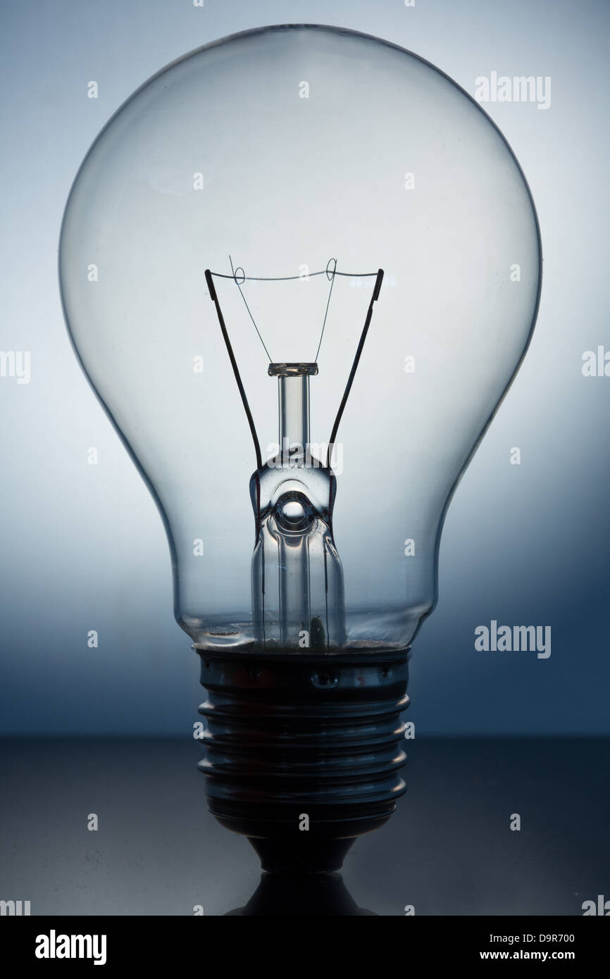 Close up of big light bulb standing Stock Photo - Alamy