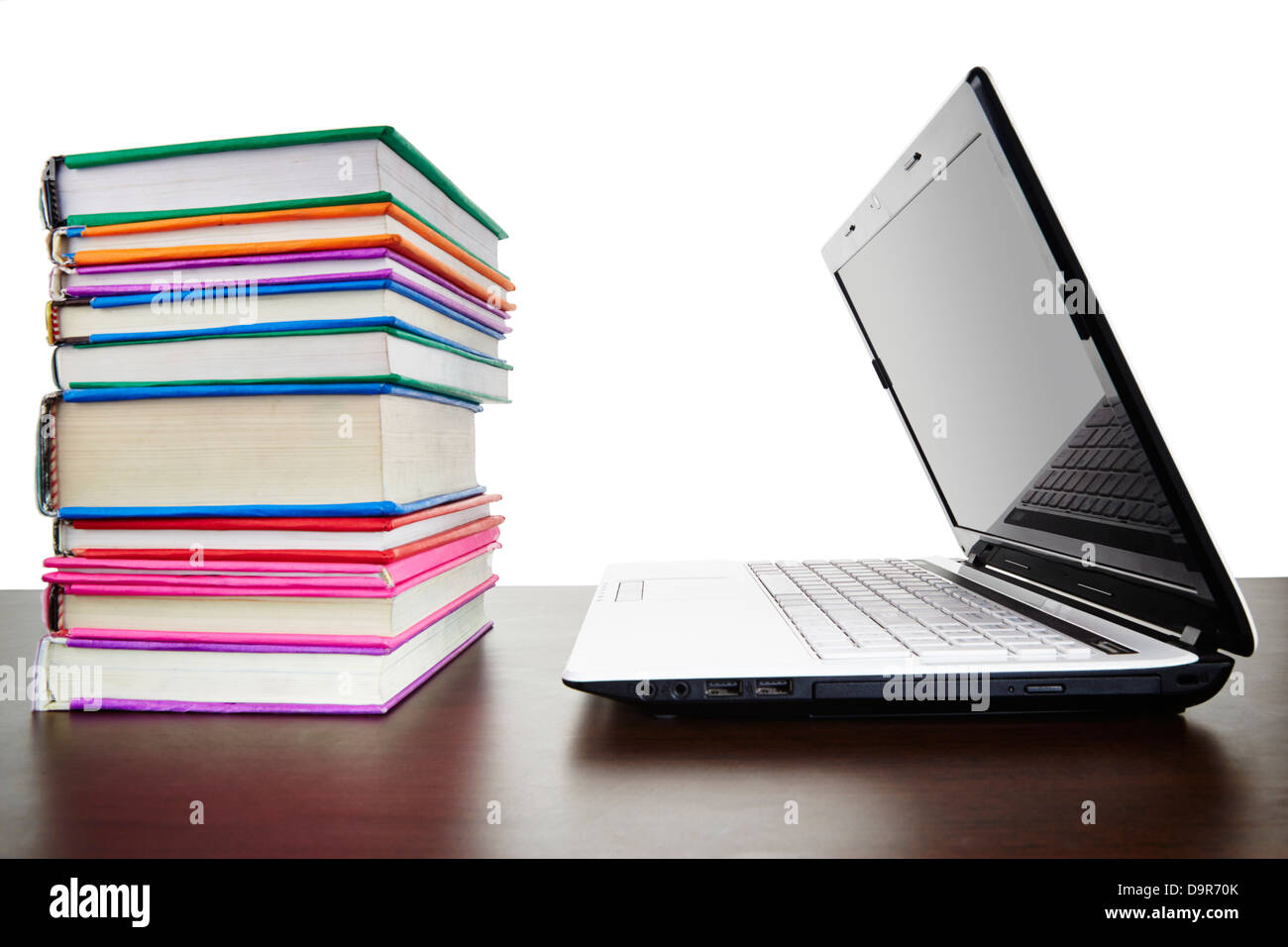 Desk laptop books no people hi-res stock photography and images - Alamy