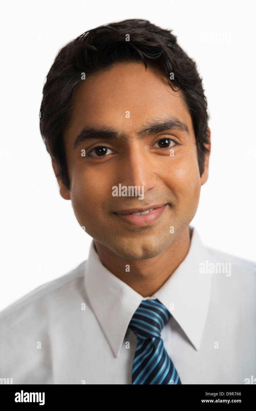 Portrait of a businessman smiling Stock Photo - Alamy