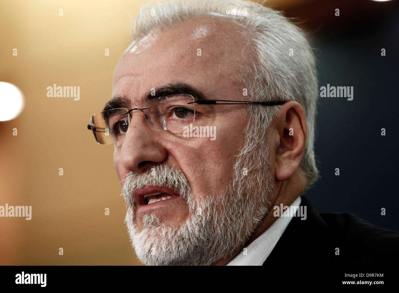 Thessaloniki, Greece. June 25, 2013.PAOK FC owner Ivan Savvidis during ...