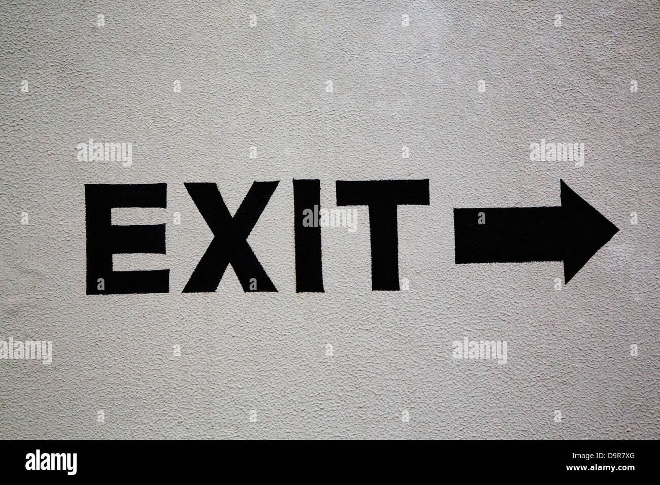 Close-up of an exit sign Stock Photo - Alamy