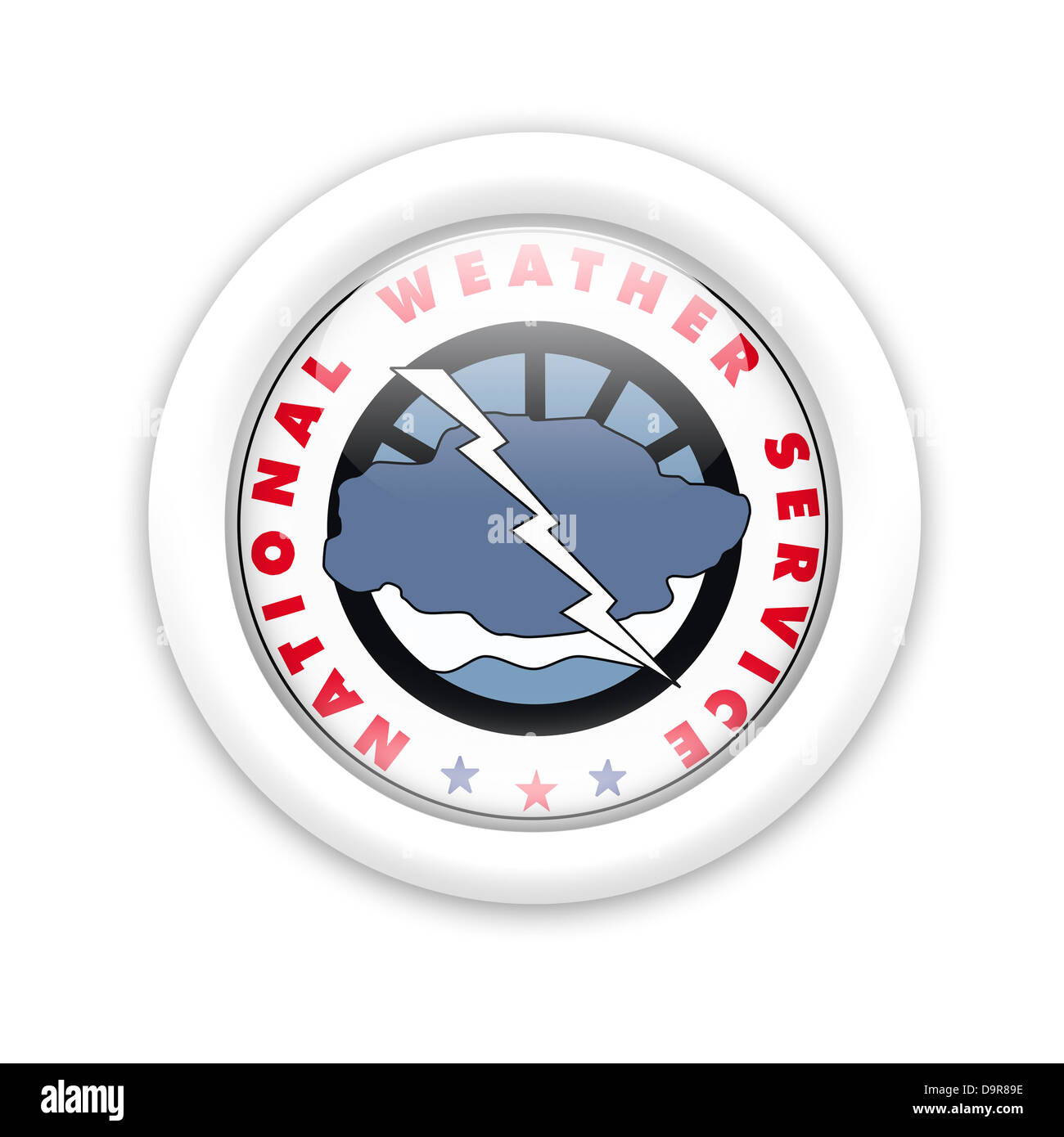 National Weather Service logo symbol icon flag Stock Photo - Alamy