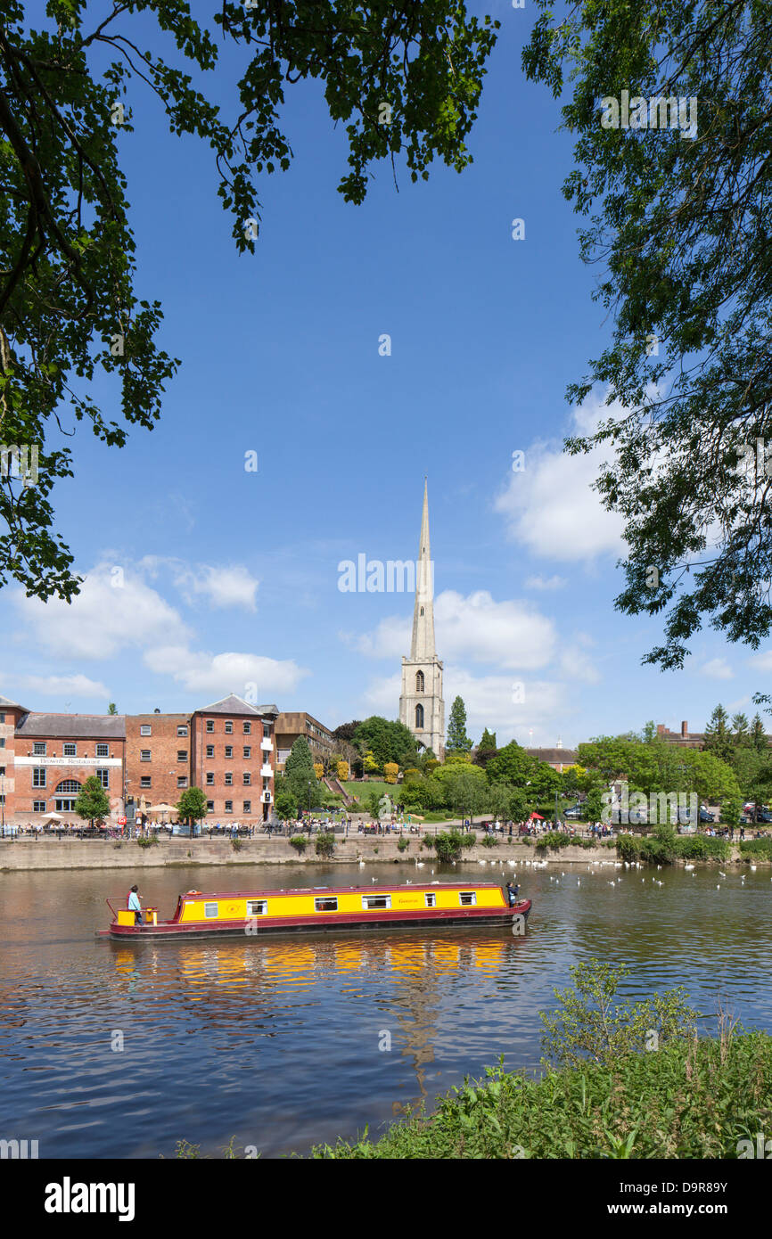 The CIty of Worcester from across the River Severn, Worcester ...