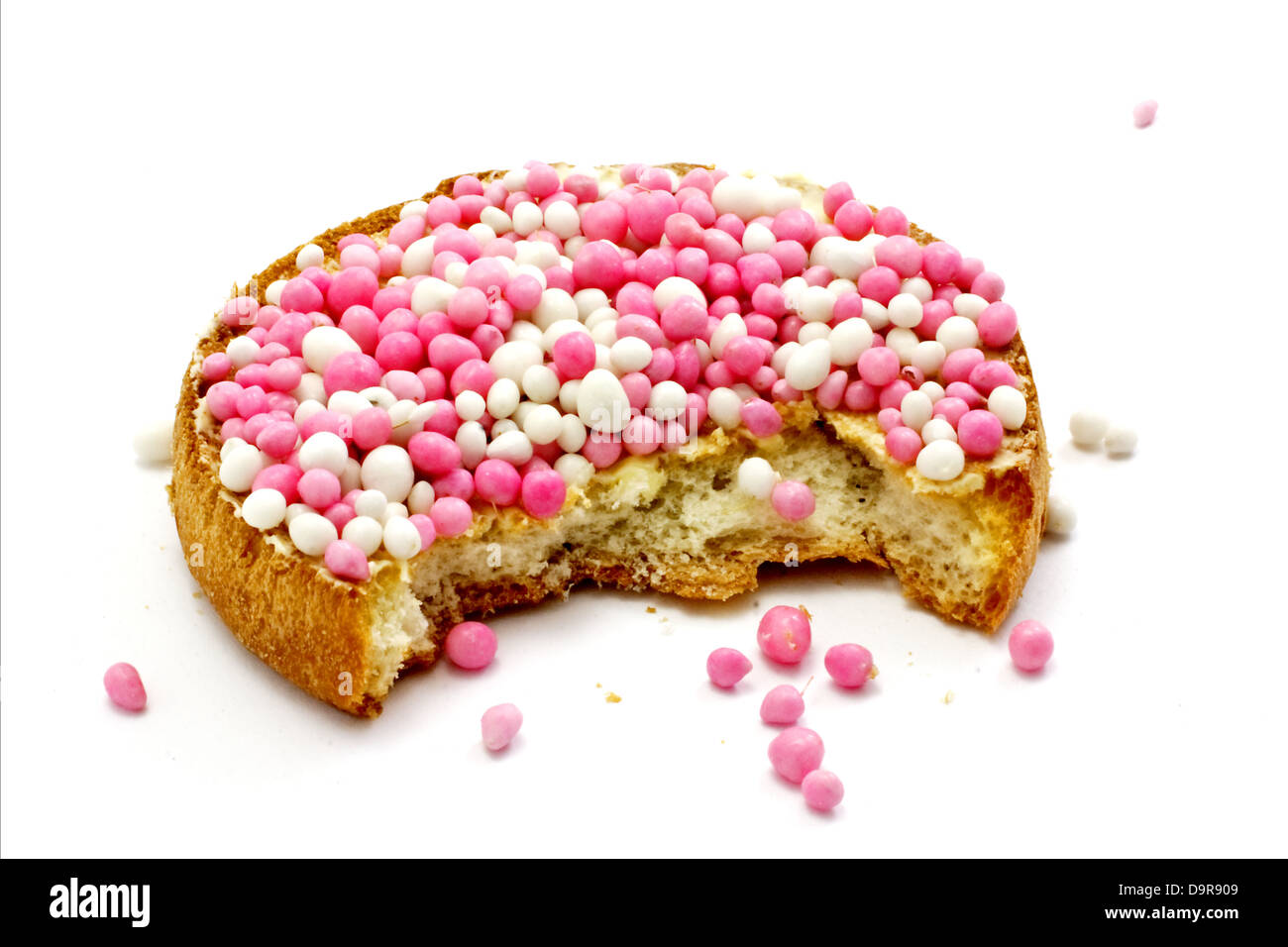 Typical dutch: cracker with butter and colored sprinkles, when a new ...