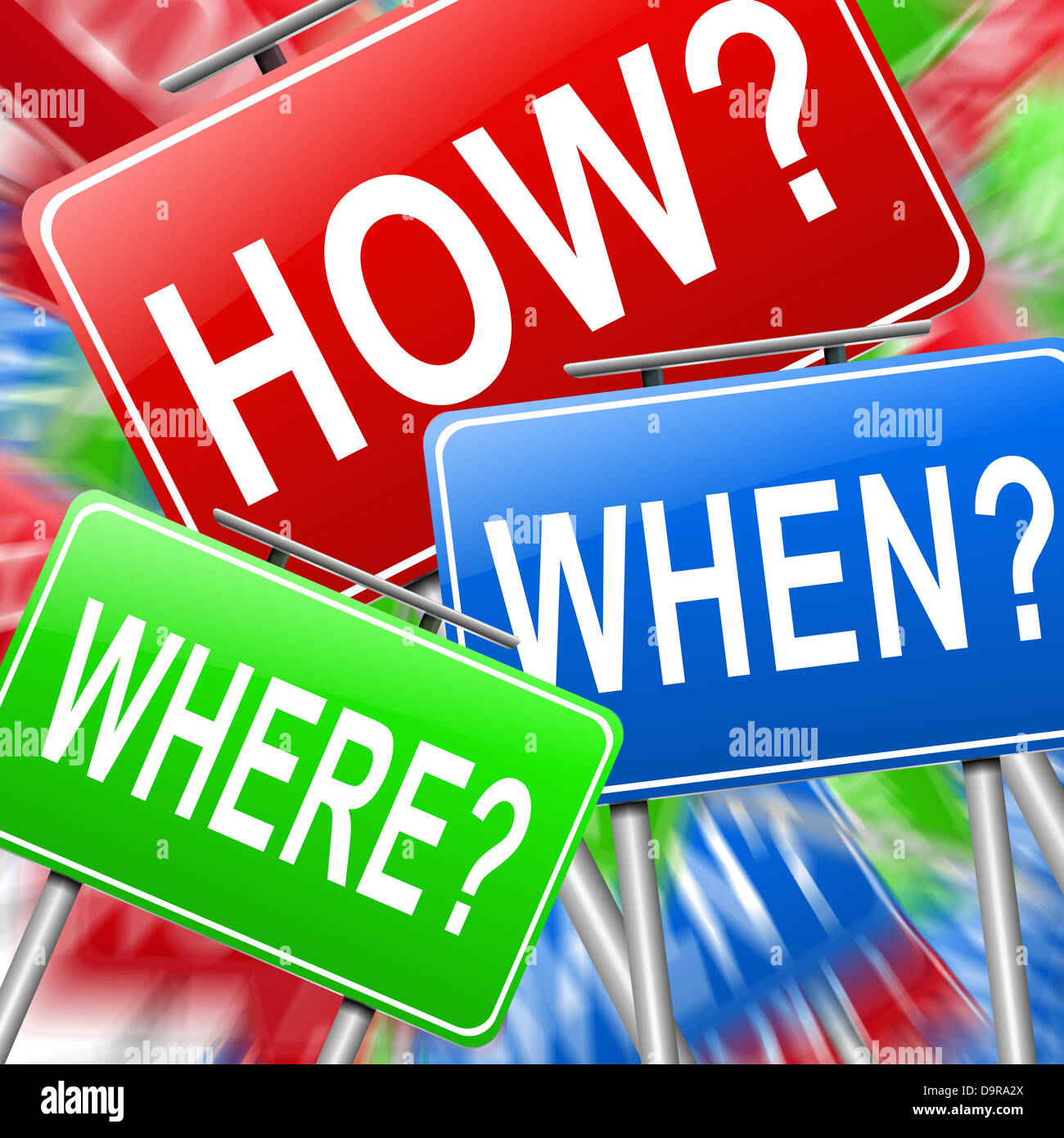 When how and where Stock Photo - Alamy