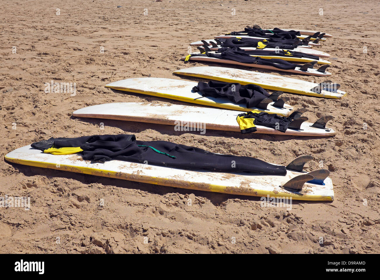 Surfboards at the beach Stock Photo - Alamy