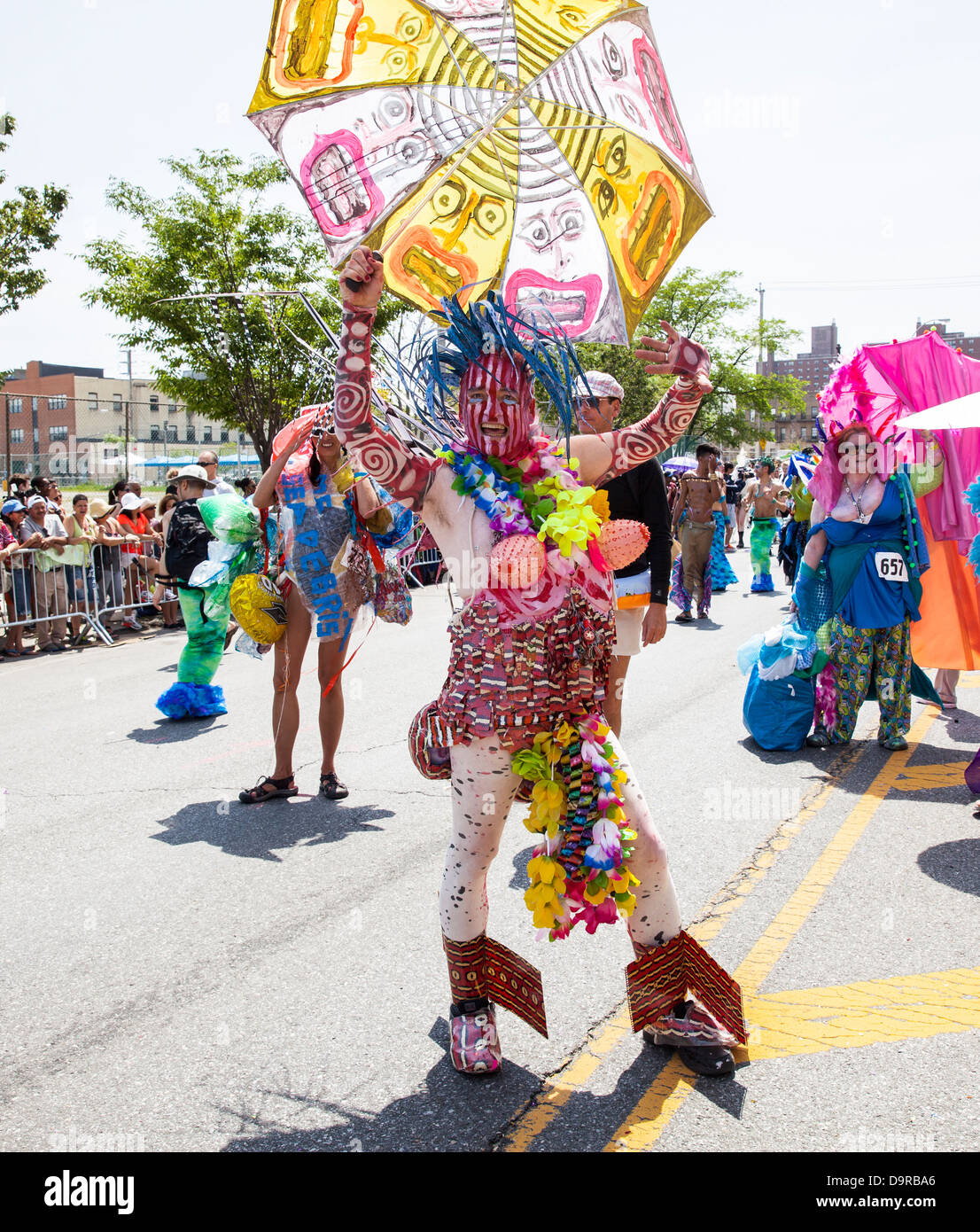Mermaid parade at Coney Island in Brooklyn Stock Photo - Alamy