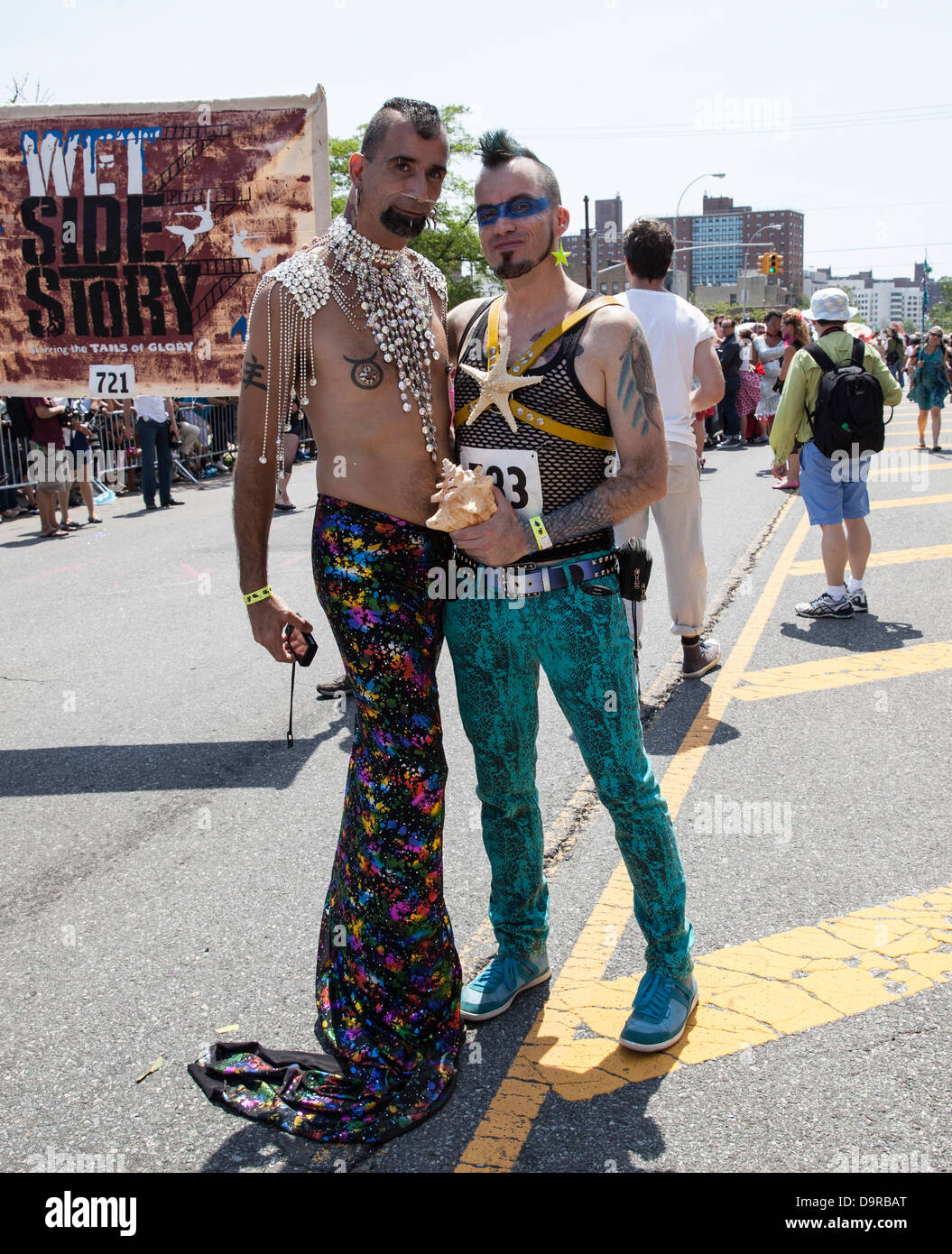 Mermaid parade at Coney Island in Brooklyn Stock Photo - Alamy