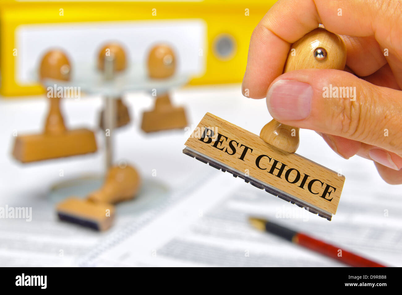 rubber stamp marked with best choice Stock Photo - Alamy