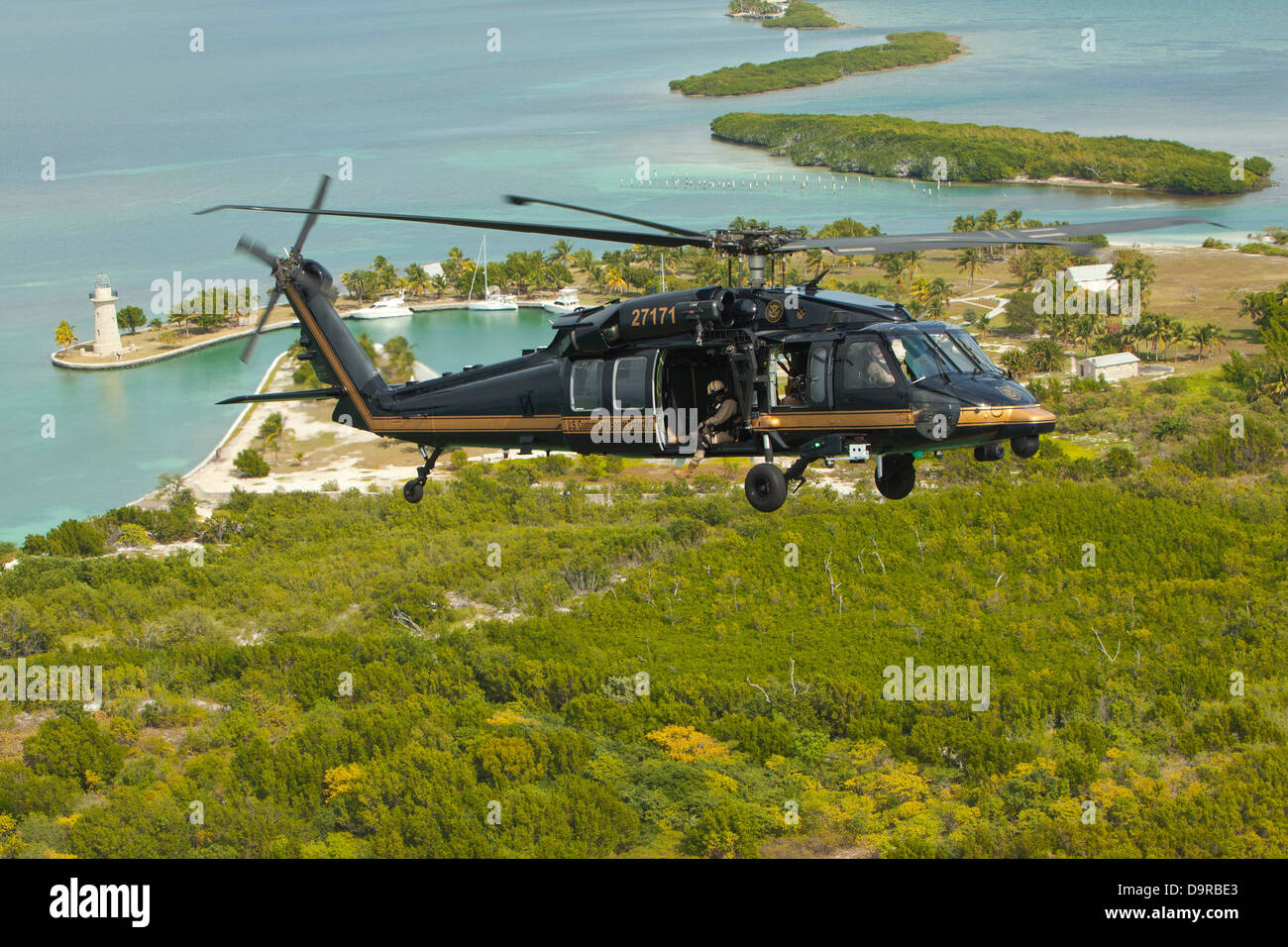 A photograph of a U.S. Customs and Border Protection Blackhawk ...