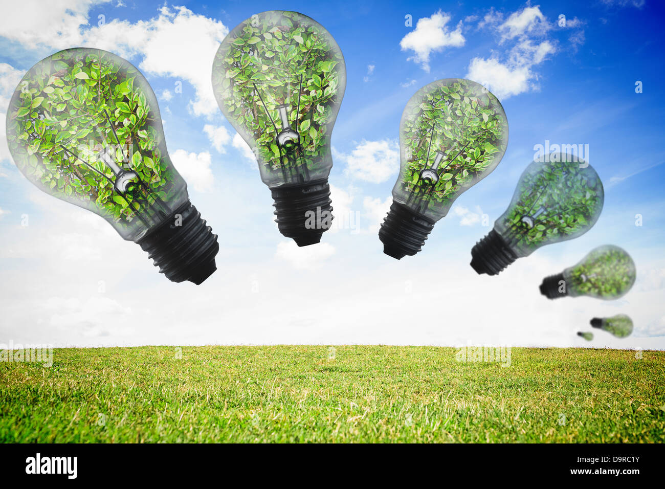Light bulbs with plants inside Stock Photo - Alamy