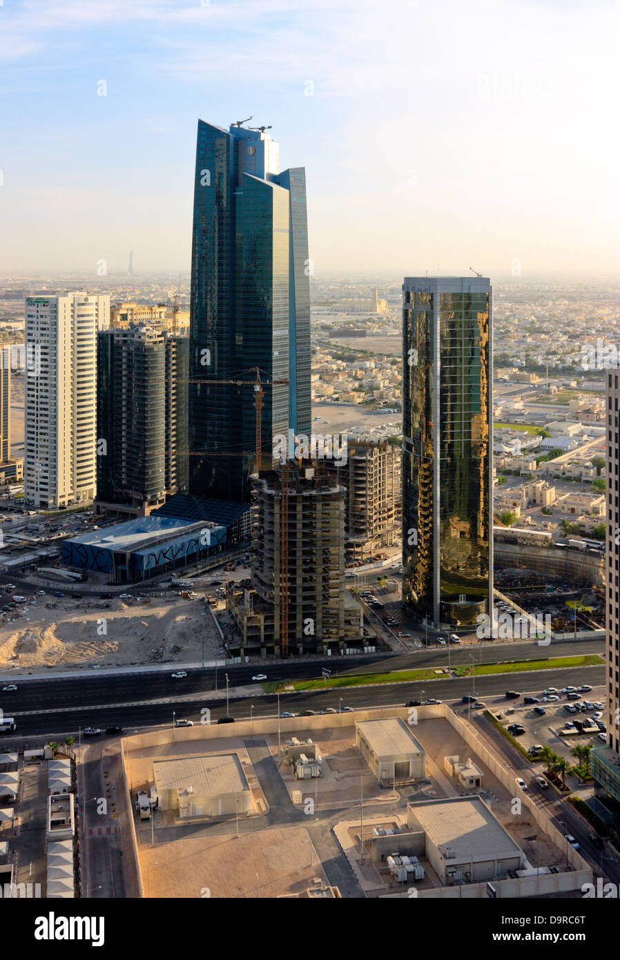 High Rise Buildings in the new City Center of Doha, Qatar Stock Photo ...
