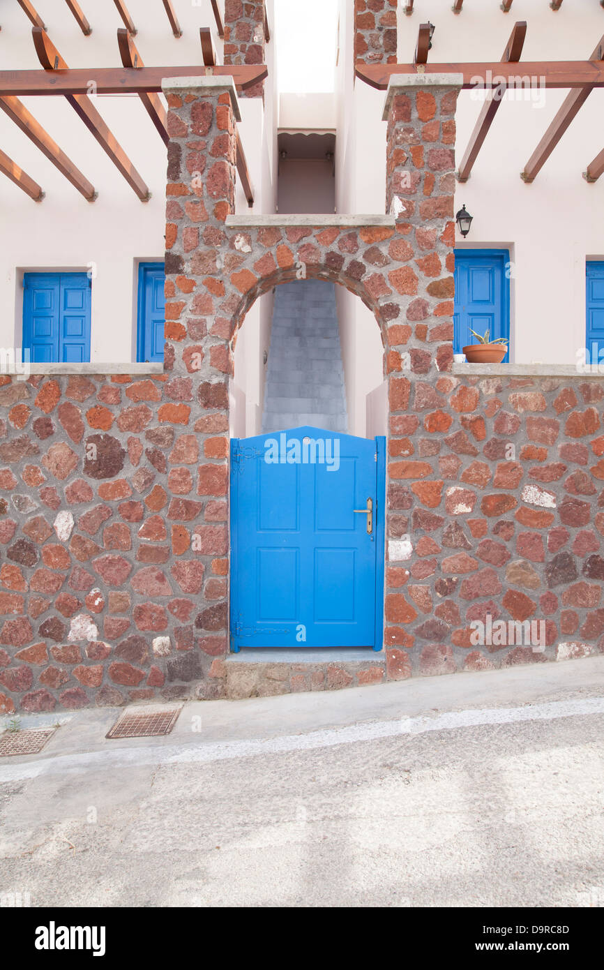Santorini gate hi-res stock photography and images - Alamy
