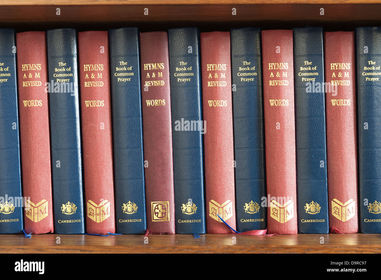 Blue hymn books hi-res stock photography and images - Alamy