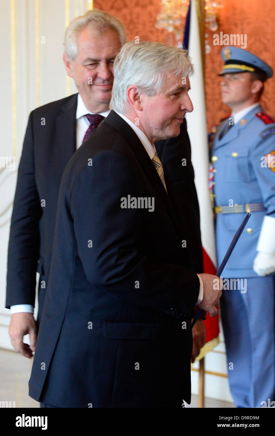 Prague, Czech Republic. 25th June 2013. A new Czech Prime Minister Jiri ...