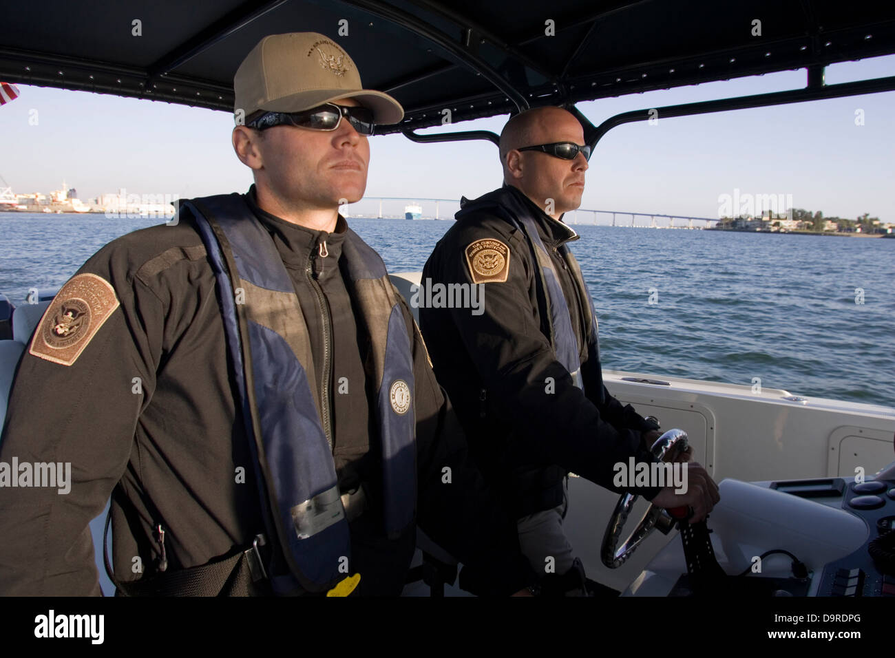 This image shows U.S. Customs and Border Protection (CBP) Marine ...