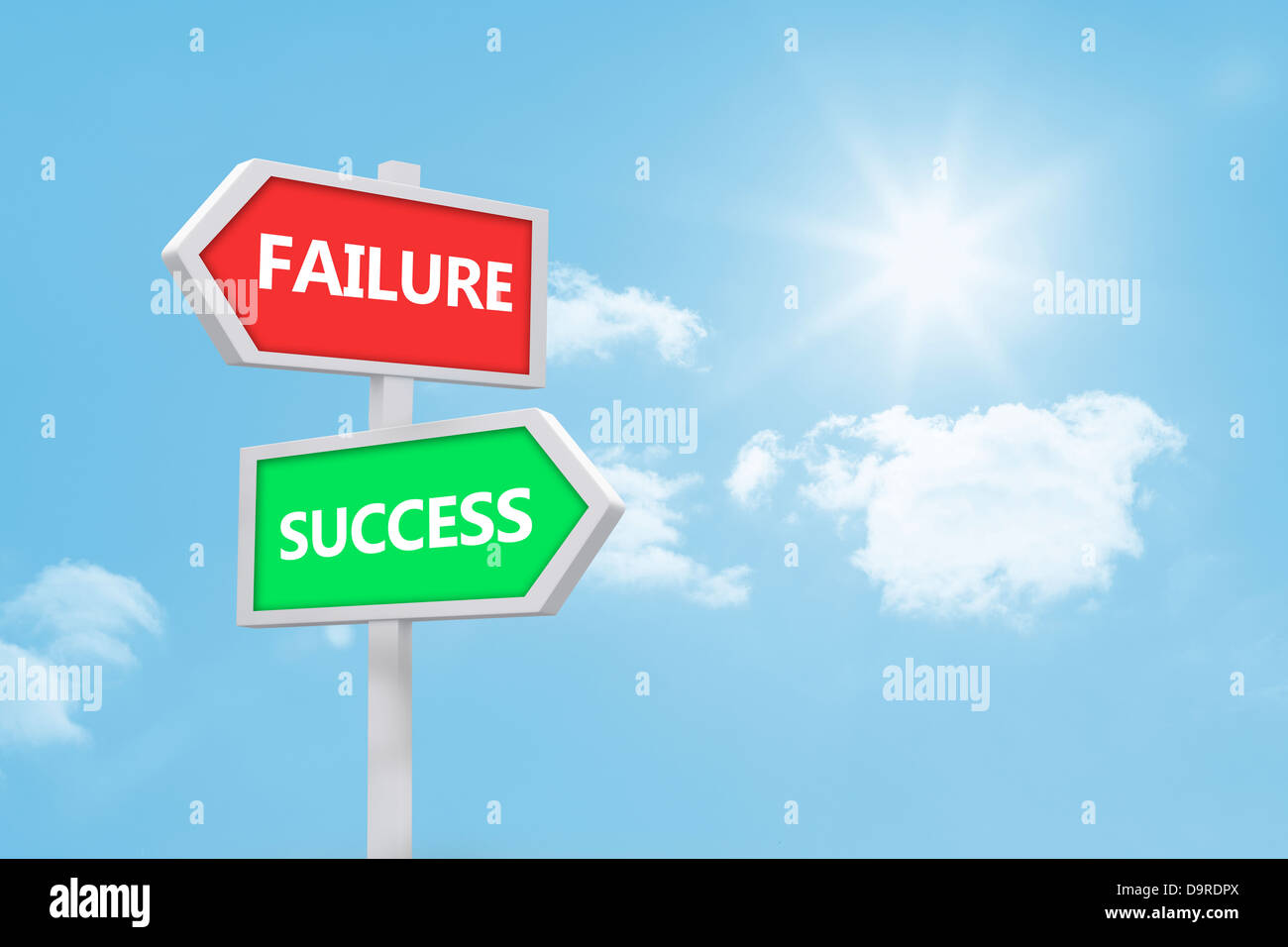 Two sign posts Stock Photo - Alamy