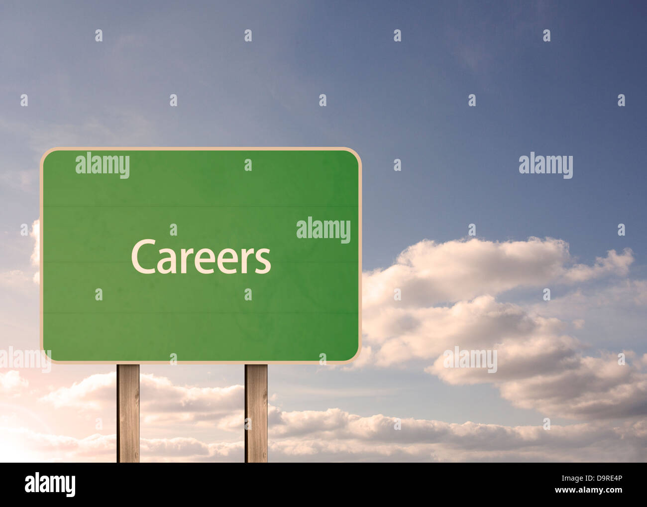 Careers road sign Stock Photo - Alamy