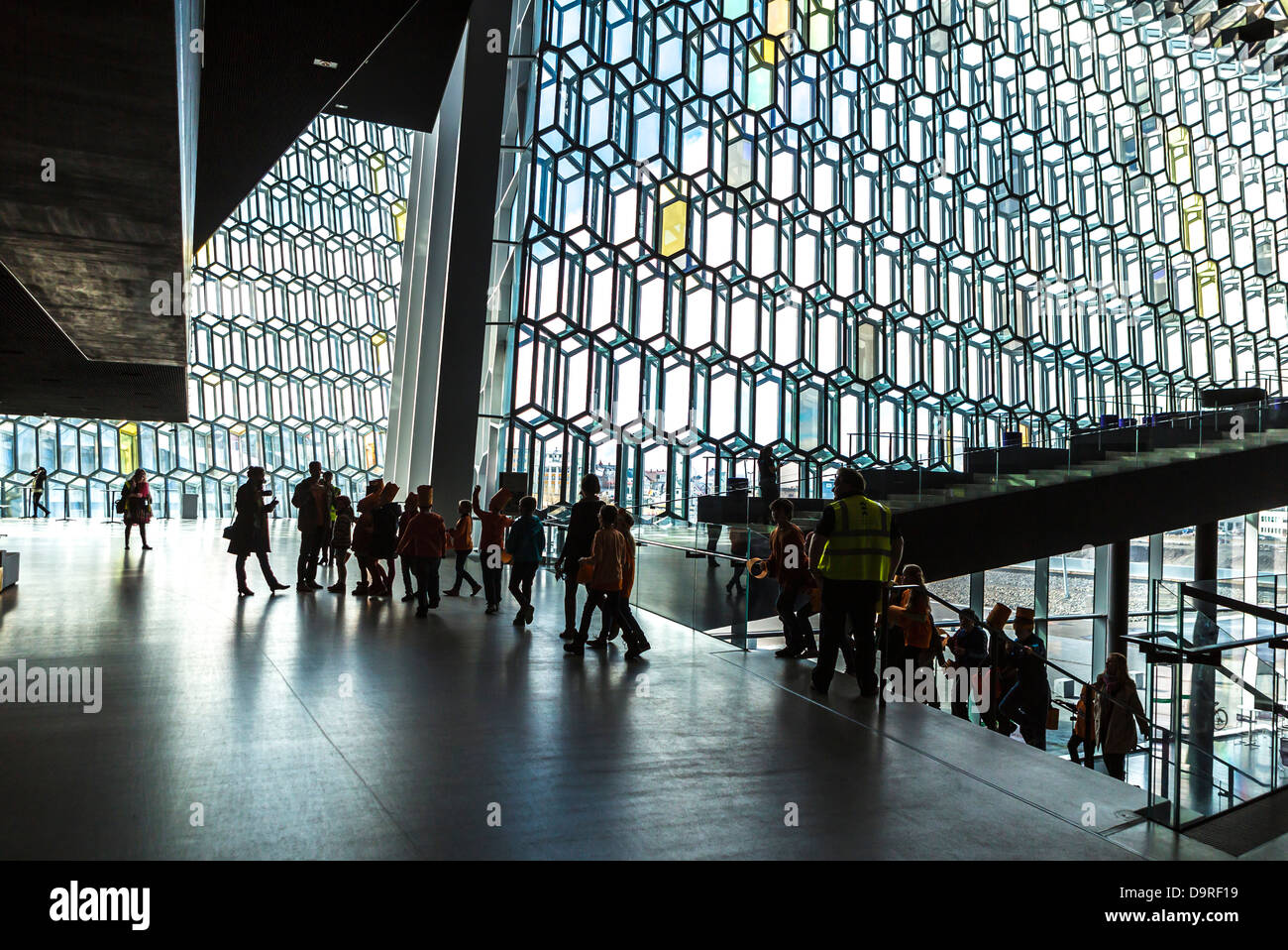 Interior of Harpa Concert Hall and Conference Center, Reykjavik ...