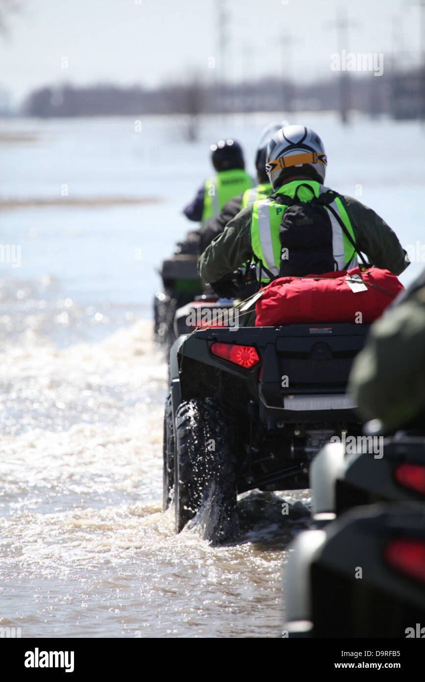 This image shows the U.S. Customs and Border Protection's ATV response ...