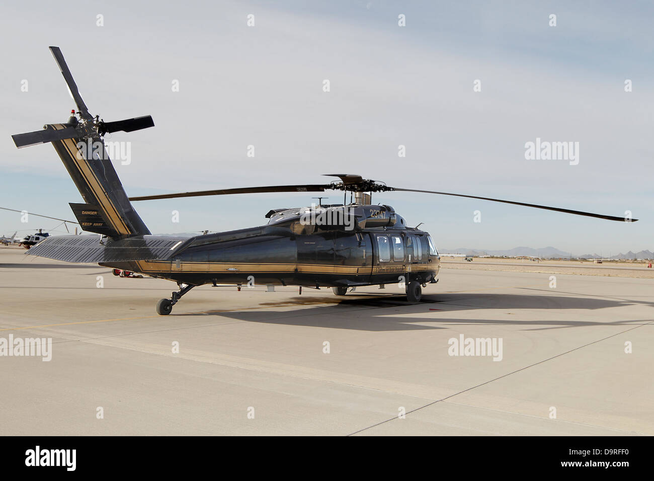 A U.S. Customs & Border Protection Blackhawk helicopter in operation ...