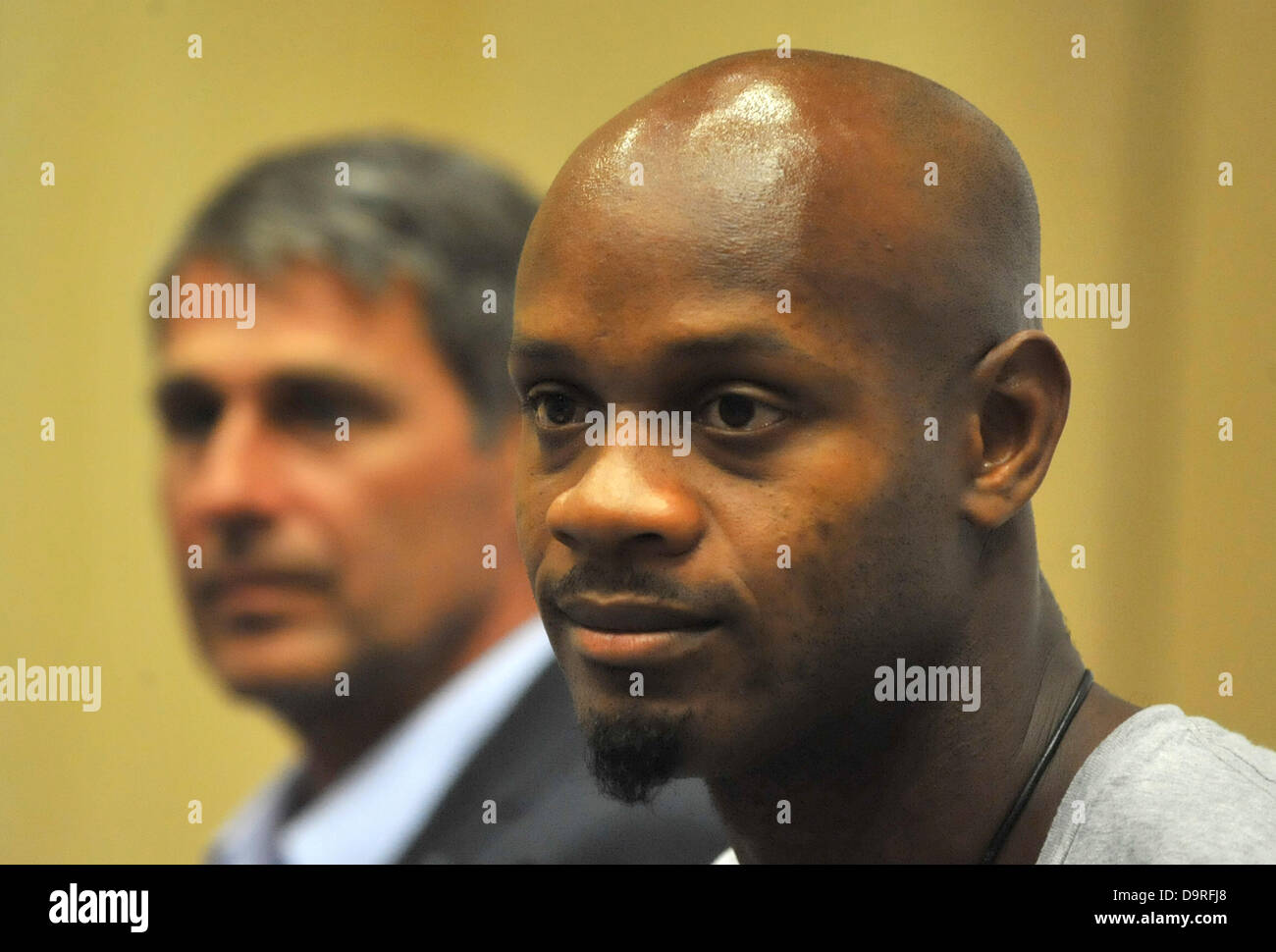 Ostrava, Czech Republic. 25th June 2013. Jamaican sprinter Asafa Powell ...