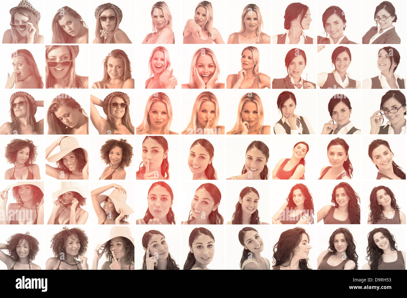 Many face pictures hi-res stock photography and images - Alamy
