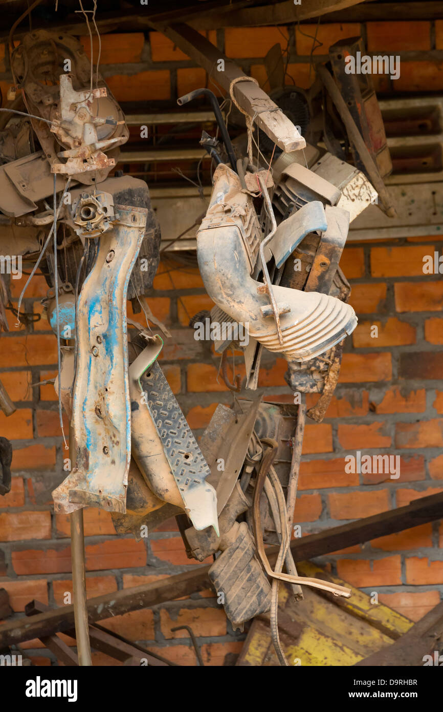 Old Spare Parts for a Cars in Kampot, Cambodia Stock Photo - Alamy
