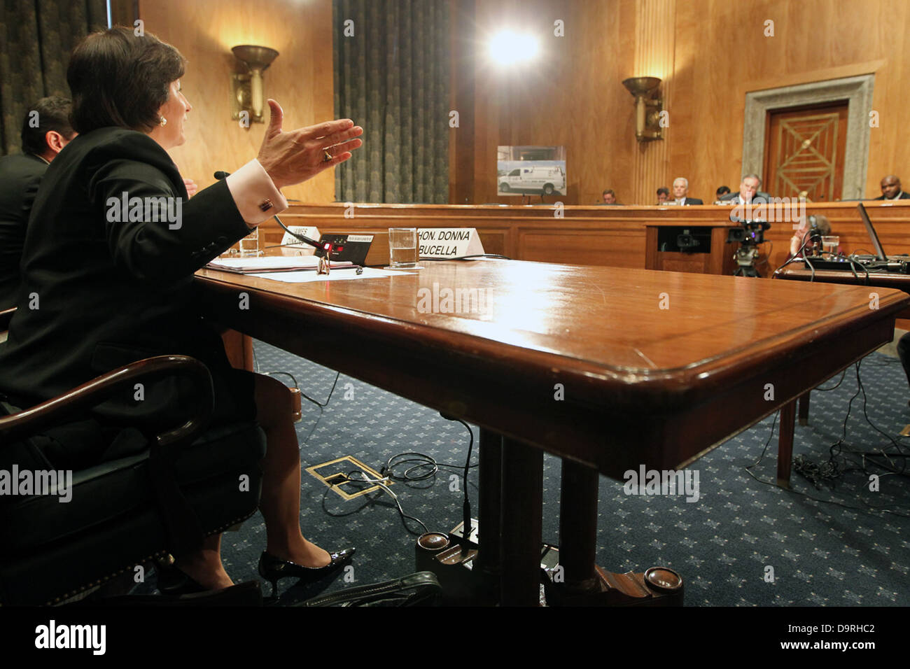 AC Donna Bucella, accompanied by James Dinkins and Thomas Harrigan ...