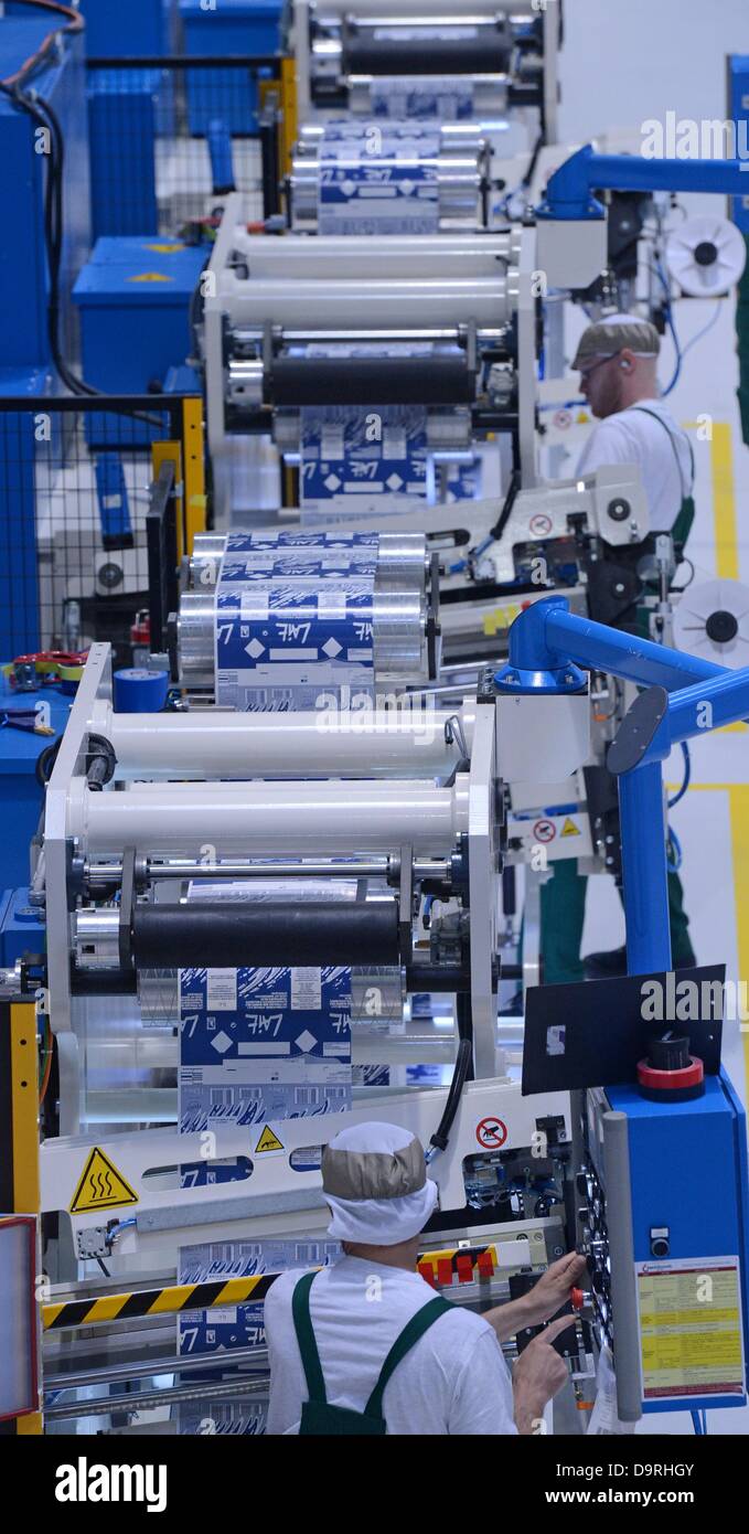 Employees of Greatview Aseptic Packaging work in the processing area of ...