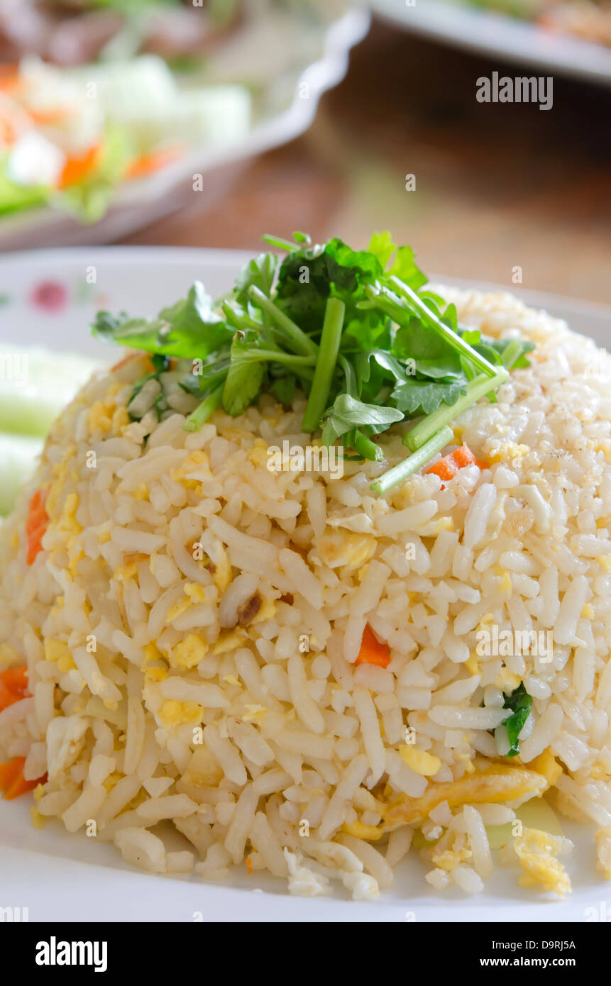 close up fried rice with mix vegetable Stock Photo - Alamy