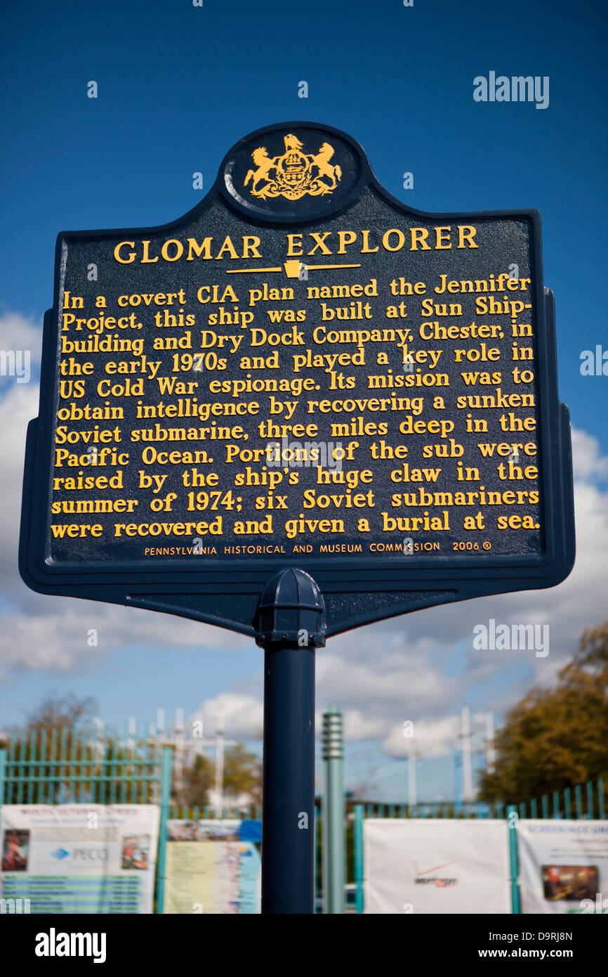 GLOMAR EXPLORER In a covert CIA plan named the Jennifer Project, this ...