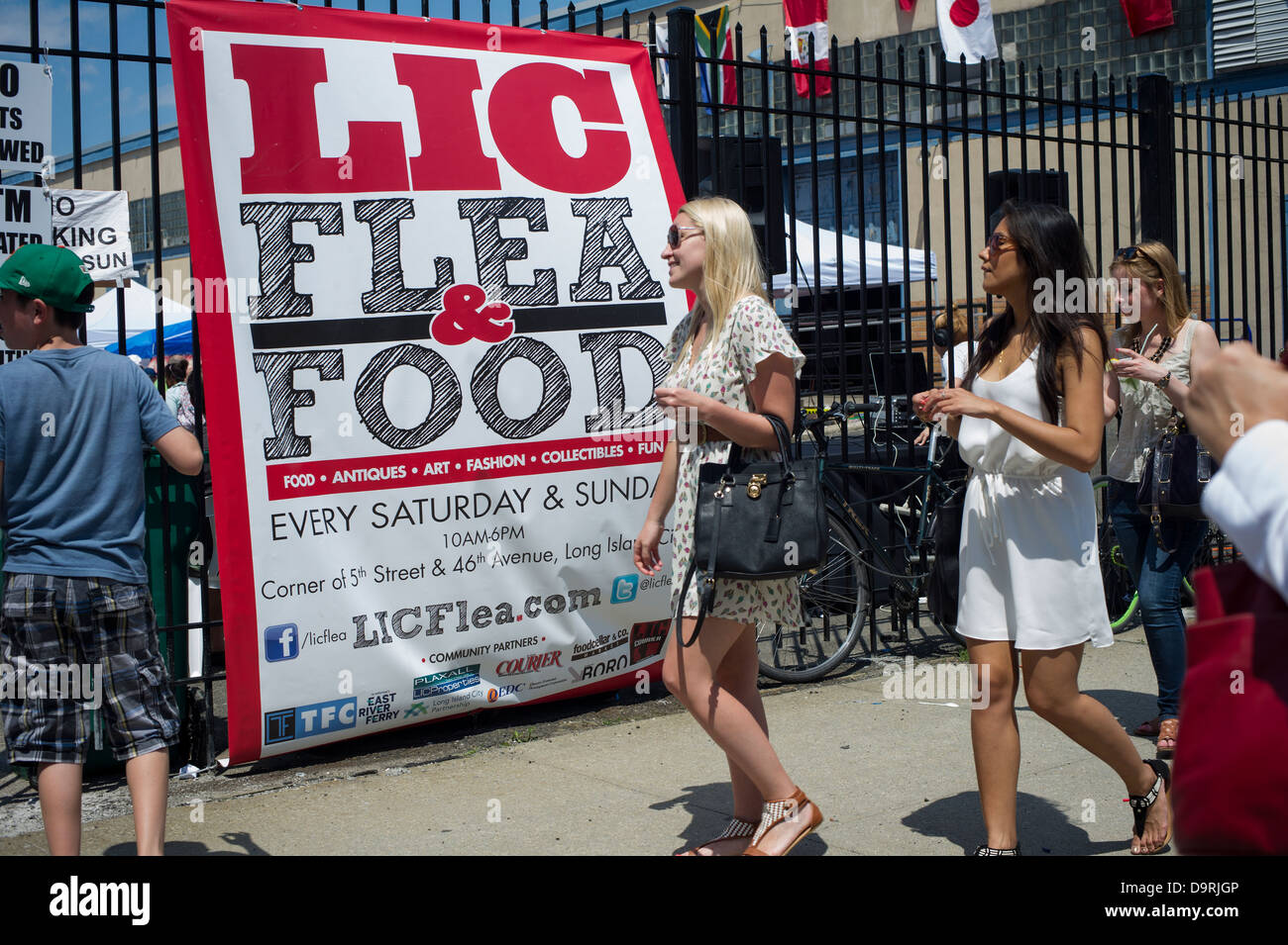 Thousands of shoppers and foodies arrive at the LIC Flea & Food in the ...