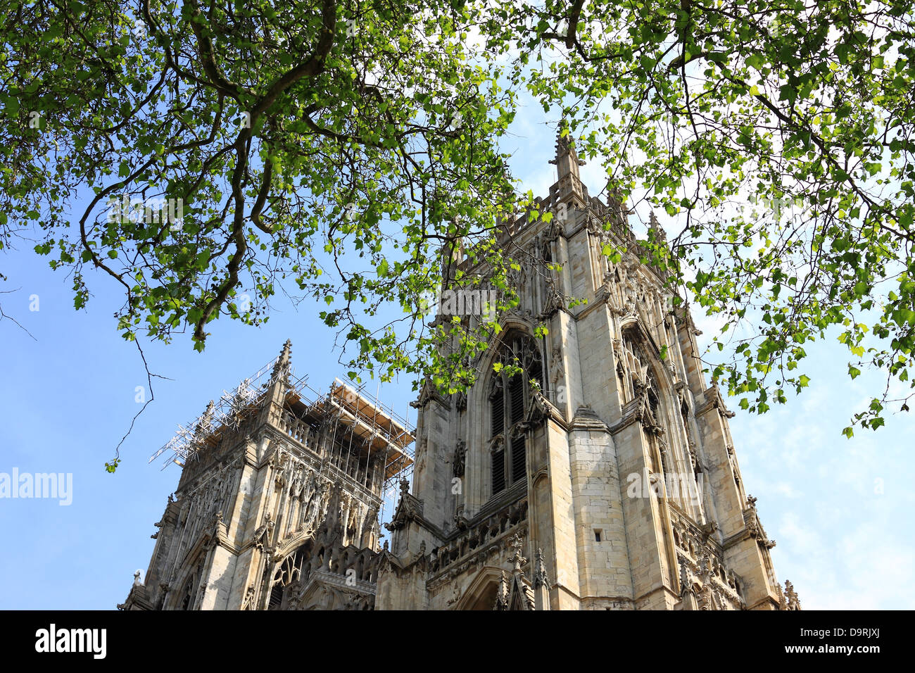 York Minster, the famous church or cathedral in the North Yorkshire ...