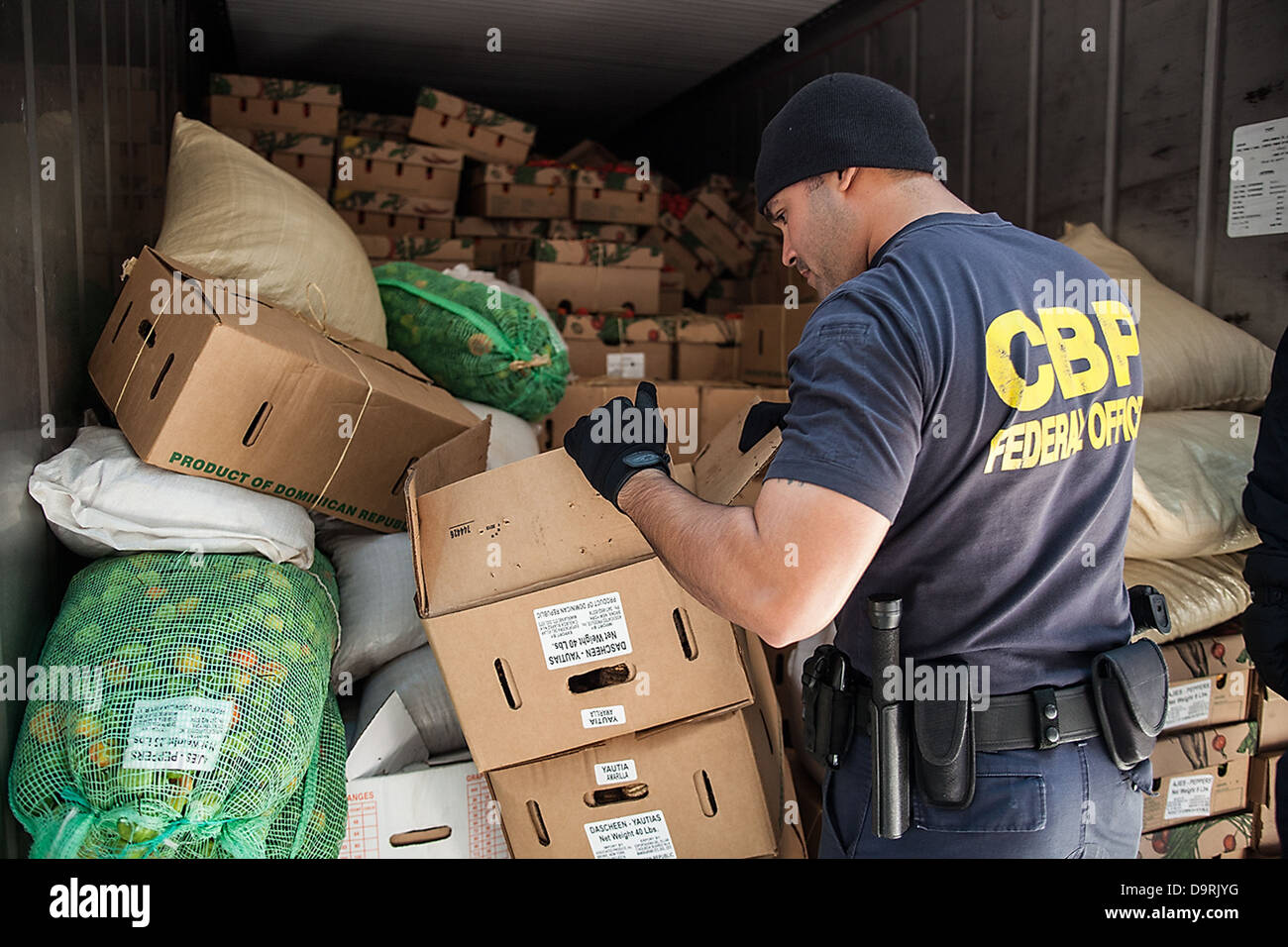 U.S. Customs and Border Protection conducted the first cargo container ...