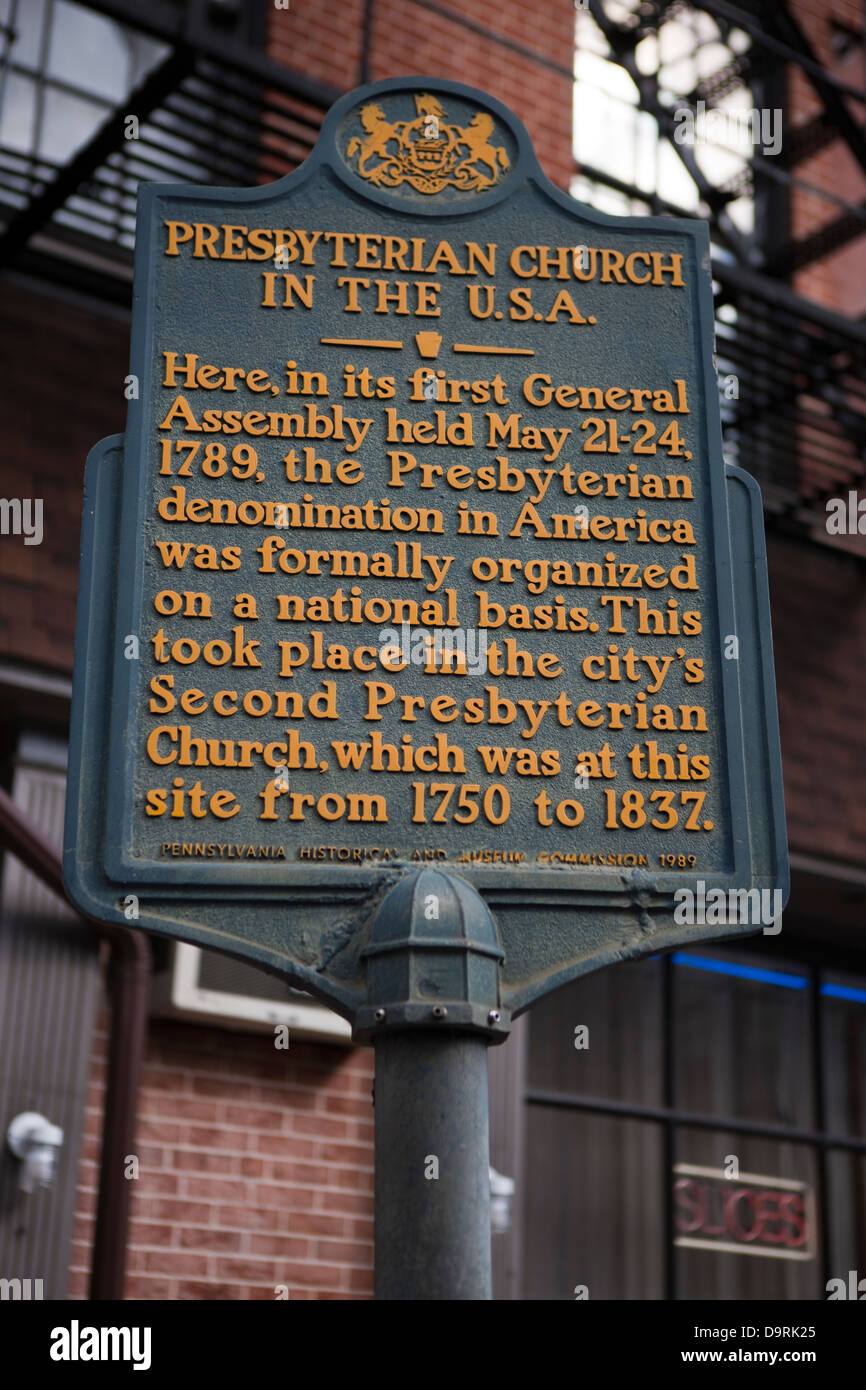 PRESBYTERIAN CHURCH IN THE U.S.A. Here, in its first General Assembly ...