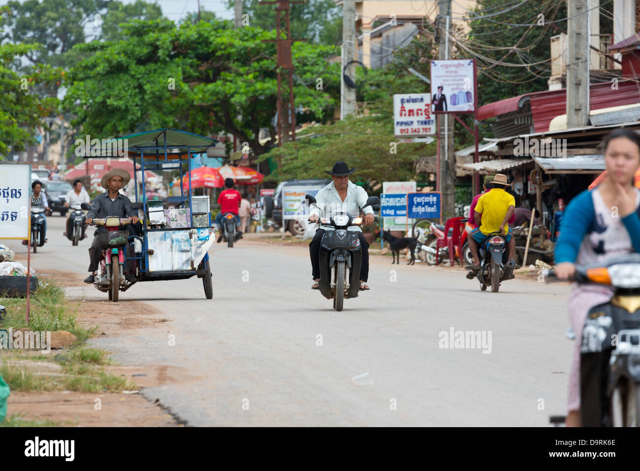 Street View in Kampot, Cambodia Stock Photo - Alamy
