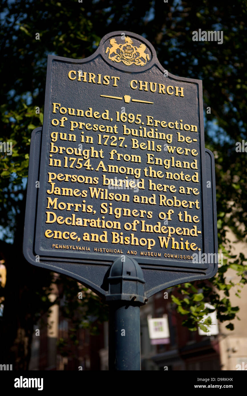 CHRIST CHURCH Founded, 1695. Erection of present building begun in 1727 ...