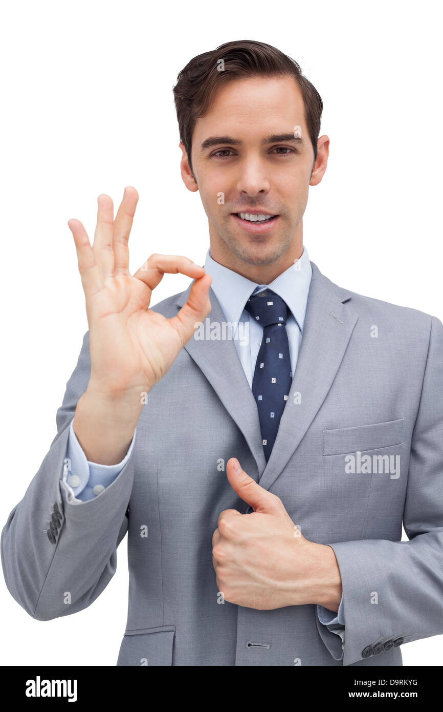 Showing ok sign hi-res stock photography and images - Alamy