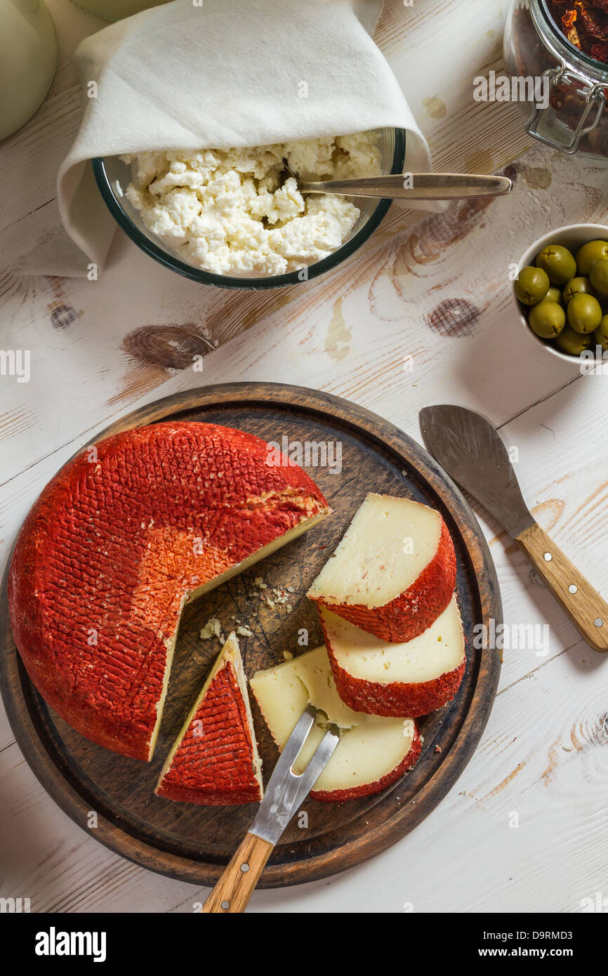Red wax cheese hi-res stock photography and images - Alamy