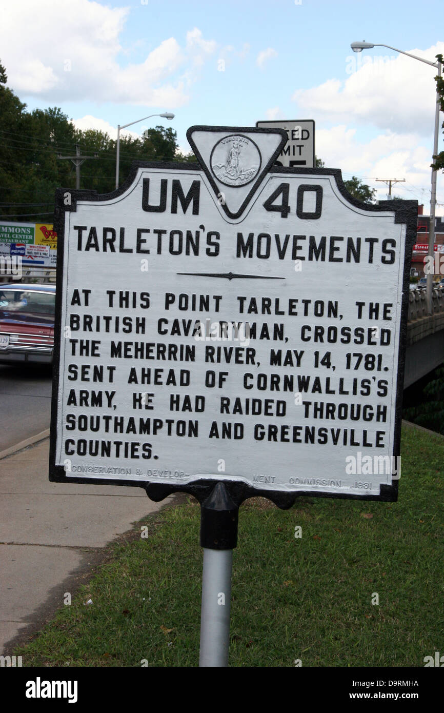 TARLETON'S MOVEMENTS At this point Tarleton, the British cavalryman ...