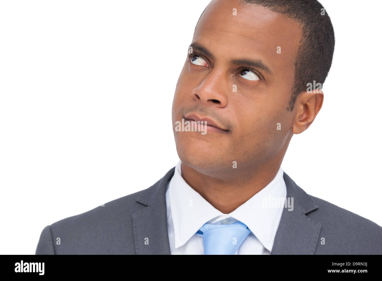 Focused young man thinking idea hi-res stock photography and images - Alamy