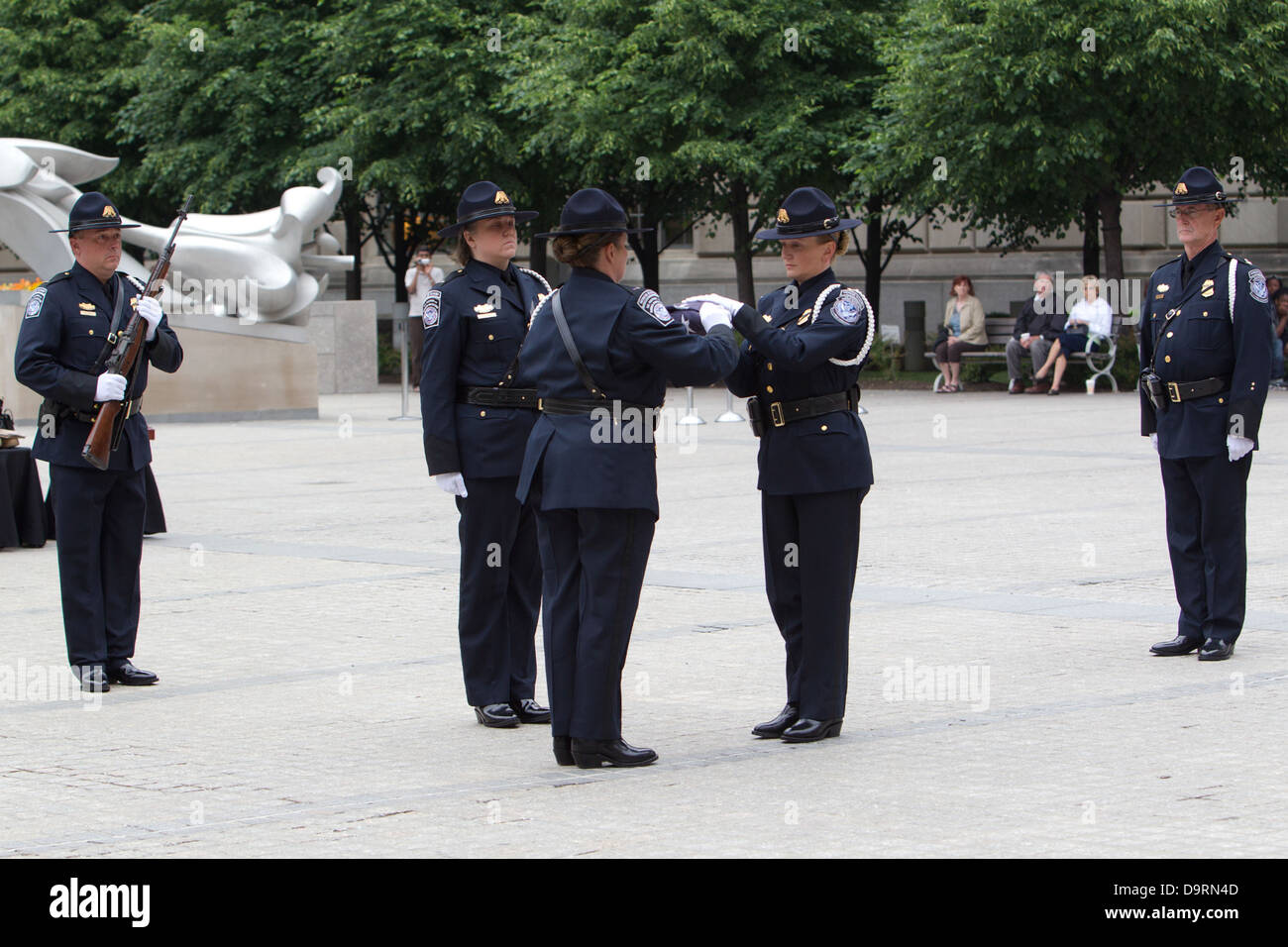The U.S. Customs and Border Protection Honor Guard held a presentation ...
