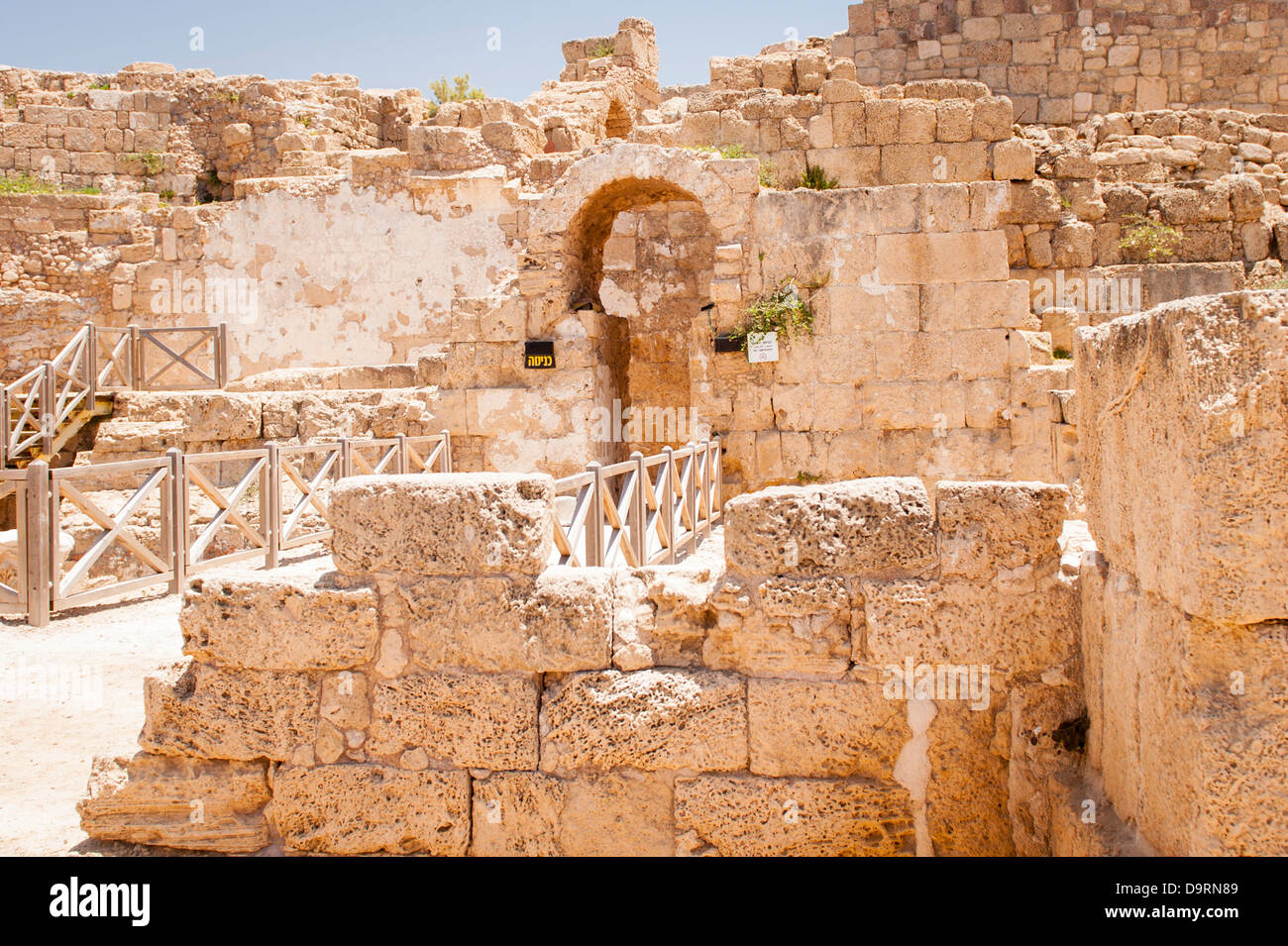 Israel City port Caesarea Keysarya built King Herod the Great c 21BC ...