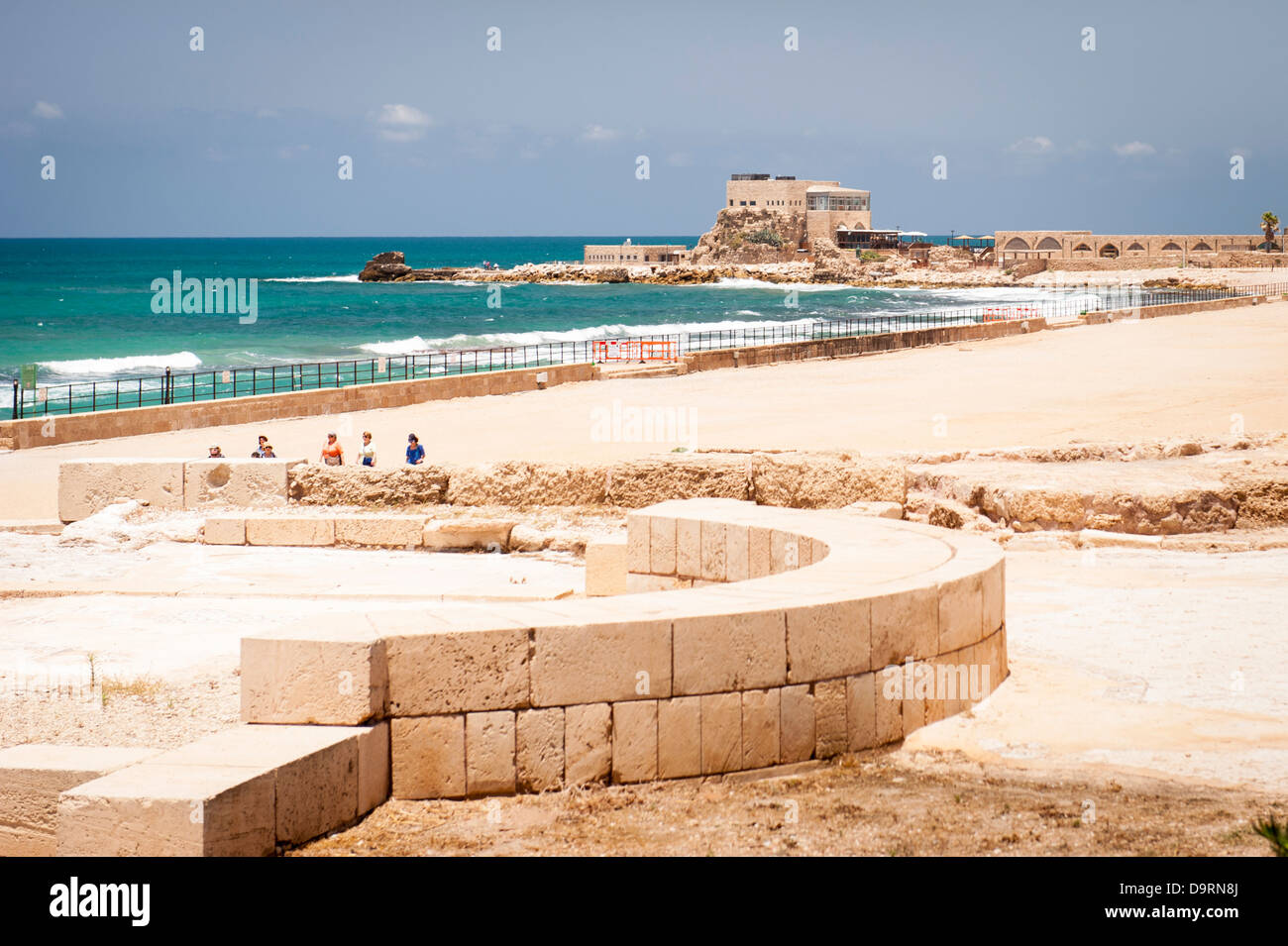 Israel City port Caesarea Keysarya built King Herod the Great c 21BC ...