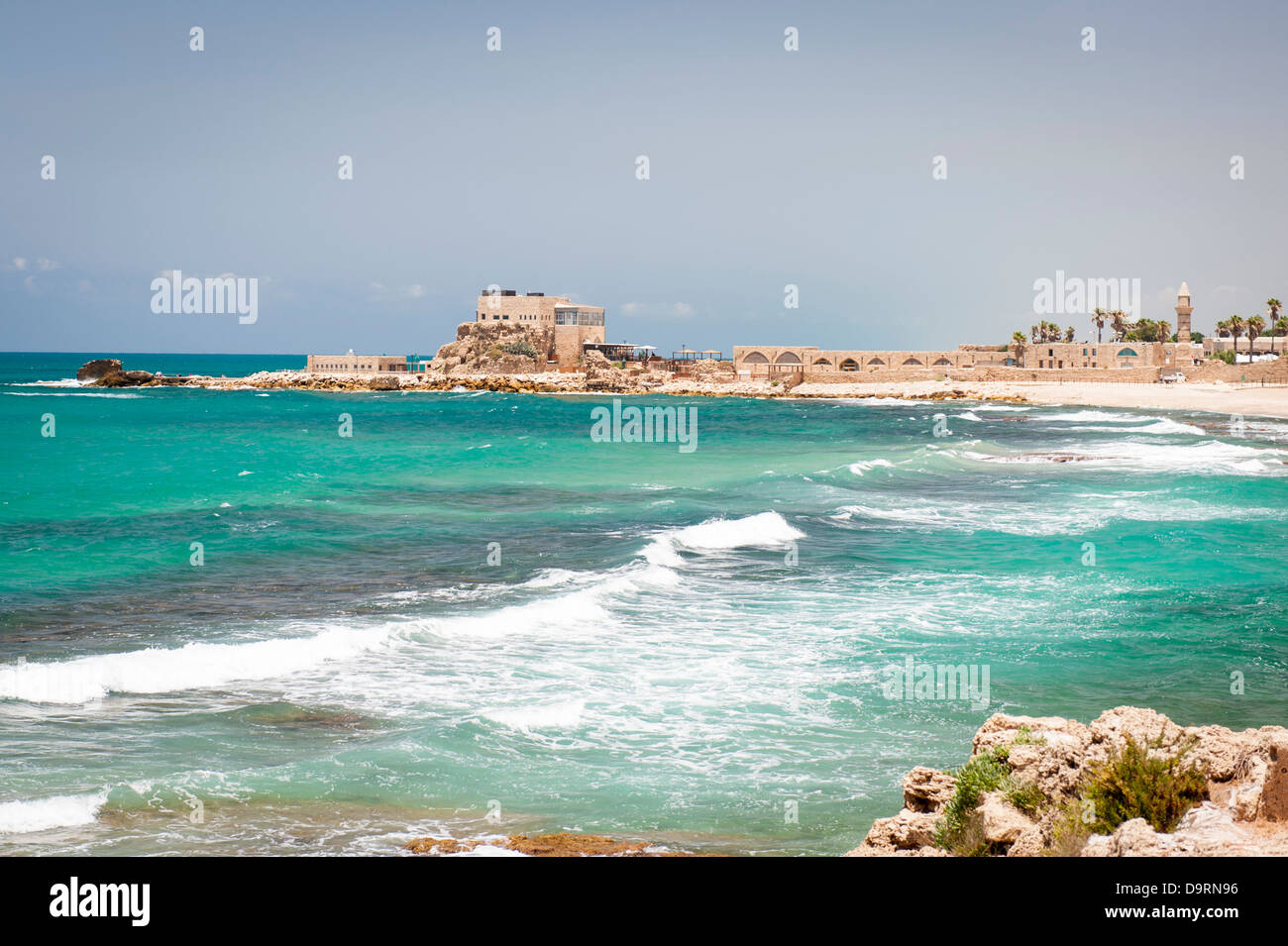Israel City port Caesarea Keysarya built King Herod the Great c 21BC ...