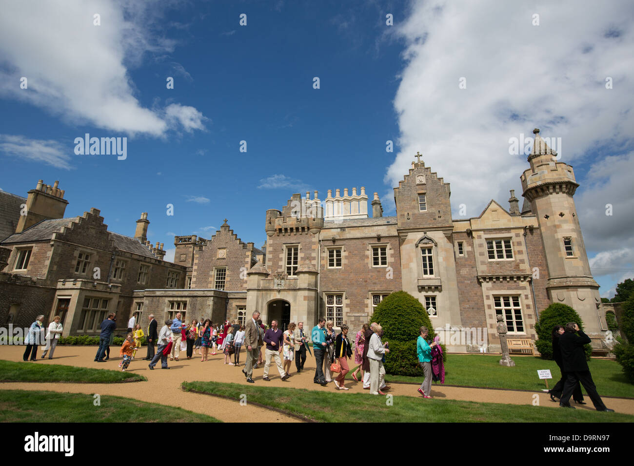 Abbotsford House, home of Sir Walter Scott, near Melrose, Scotland ...