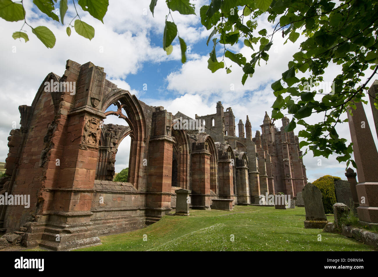 Melrose Abbey, Melrose, Scotland Stock Photo - Alamy